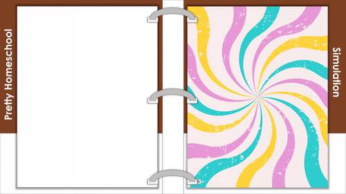 Editable and Printable Portfolio Binder Covers and Spines | Groovy ...