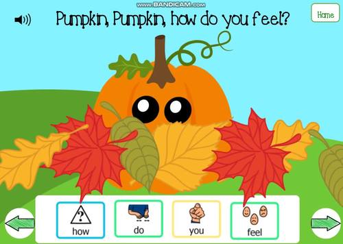 Adapted Interactive Book: Pumpkin Feelings (with audio) (DIGITAL NO PREP)