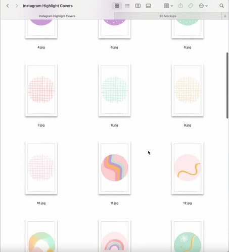 Rainbow Instagram Story Highlight Covers, Social Media Brand, Modern ...