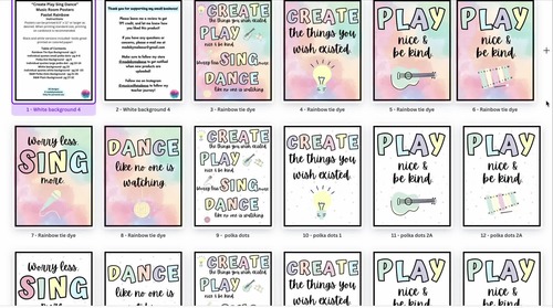 Music Quote Posters-Pastel Rainbow-Music Class Decor Posters by Made By ...