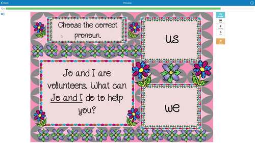 End of Year Pronouns Review Boom Cards by The British Kitty | TpT