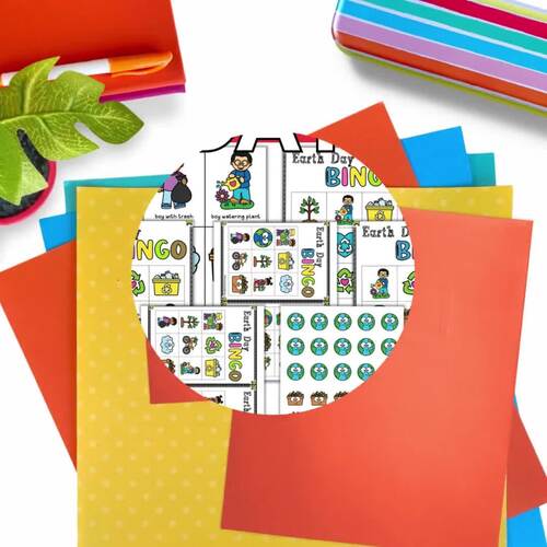 Earth Day Bingo Cards 3x3 | PreK-2nd Grade Earth Day Activity | TPT