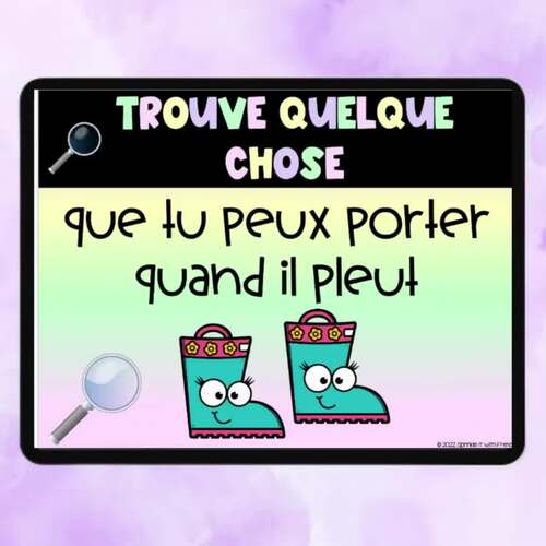 French Spring Digital Games Bundle by Sprinkle it with French | TPT