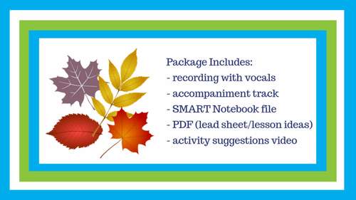 Fall Song | Autumn Song & Activity | mp3s, PDF, SMART, Video | TpT