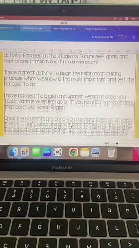 All About FUTURE ME - Back to School- Building Relationships | TPT