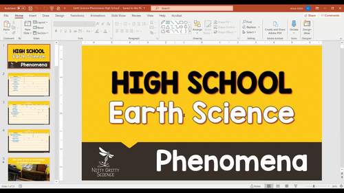 Phenomena – NGSS HIGH SCHOOL Earth Science – Digital and Distance Learning