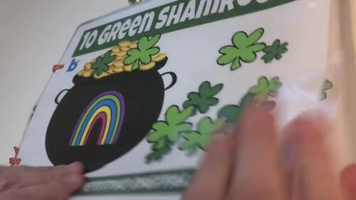 St. Patrick's Day Printable Shamrock Preschool Story by Speechie Trish