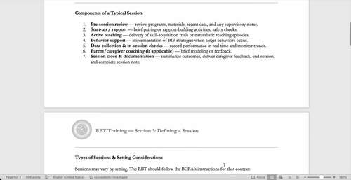 RBT Mini-Training: Defining a Session — Structure, Integrity, and Billing.