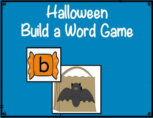 Halloween Build a Word Phonics Game by The Teaching Scene by Maureen