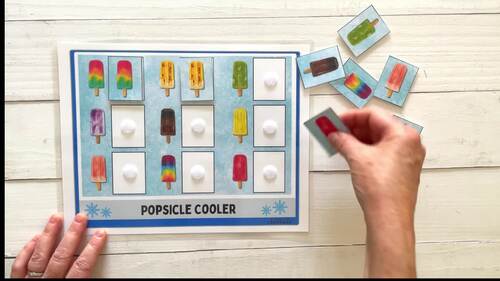 Popsicle Match! Refill the Popsicle Cooler! Pattern + Color Matching ...