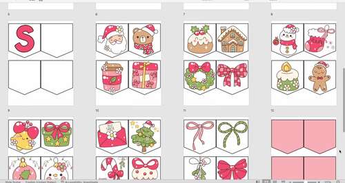 Groovy Christmas Mini Bulletin Banner Display -Classroom & Hallway Decor