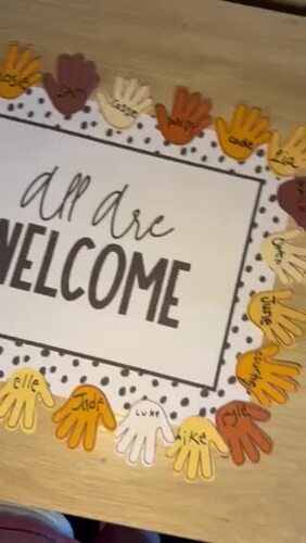All Are Welcome Activity | Back to School Class Craft | Inclusive Poster