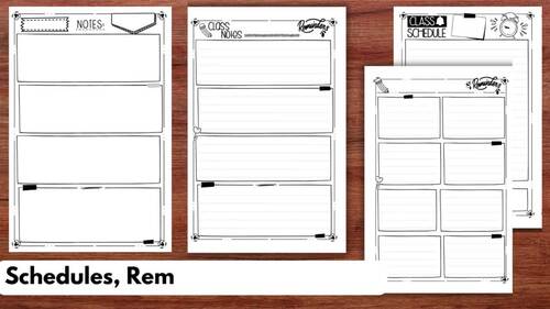 Half Sheet Teacher Notes class schedules small groups daily weekly ...