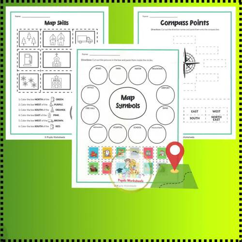 Map Skills Activities - Continents, Vocabulary, Reading Worksheet & Map ...