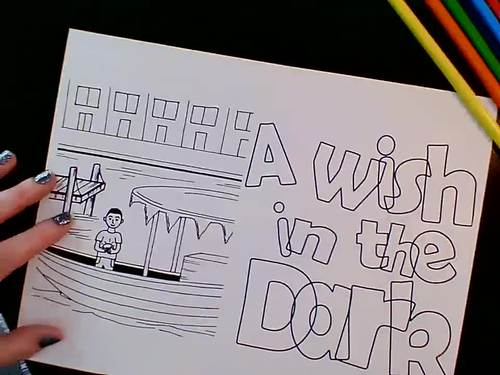 A Wish in the Dark First Chapter Friday Coloring Sheet by Blazer Tales