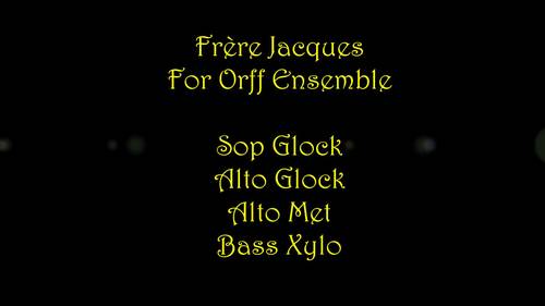 Frère Jacques - For Orff Ensemble by Yvonne Johnson Music | TPT