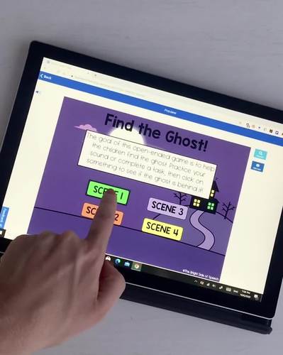 BOOM Cards - Halloween Ghosts Open-Ended Game for Teletherapy Distance ...