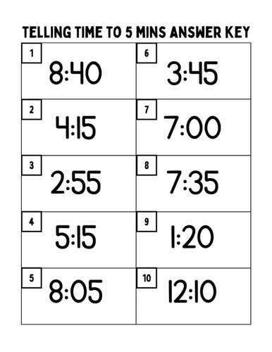 Telling Time to 5 Minutes Task Cards by Mrs Normans Notebook | TPT