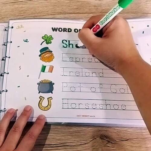 Toddler Busy Book | St. Patrick's Day Busy Binder for Preschool ...