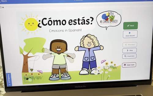 ¿Cómo estás? (Learn Spanish emotions with animated Boom Cards with audio!)