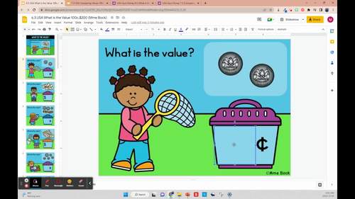 BUNDLE: USA Money (100¢/$200) Google Slides™ + 2 quizzes by Mme Bock