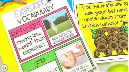 Halloween PreK STEM, October Hanging Bat STEM Activities, No Prep STEM ...