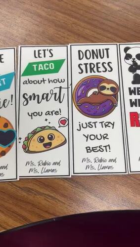 State Testing Encouragement Bookmarks - EDITABLE - COLOR/B&W by Ale ...