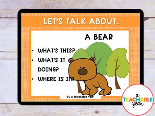 Describing Pictures | Animals | Interactive Powerpoint by A Teachable Year