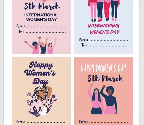 Happy International Women’s Day Card | Printable Women's Day Greetings ...