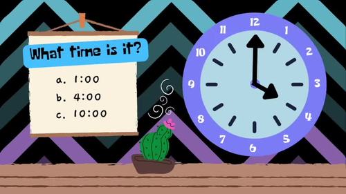 What Time Is It? Digital Interactive Analog Time Telling Practice