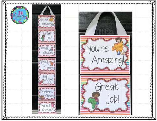 ESL Classroom Decor Behavior Clip Chart (2 Sizes) - Children Around The ...