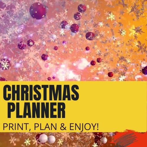 Christmas Planner Pack - Plan XMAS Holiday Advent Printable Planning ...