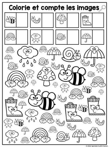 French Spring Activity Pack | Le Printemps J'ai Fini Printables | TPT