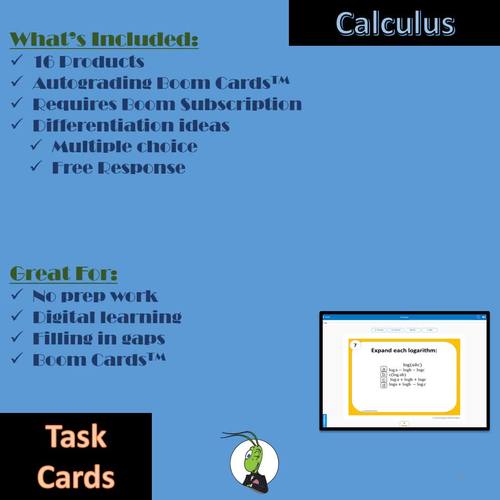 Calculus Boom Digital Task Cards Precalculus Review Bundle | TPT
