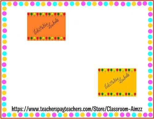 Printable Table,Team and Group Numbers, Vibrant Colors Classroom Table ...
