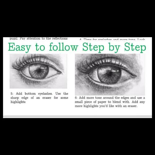 Draw an Eye - Pack 1: Step by Step - Sub Art Plan - No Prep by NetSpaceArts