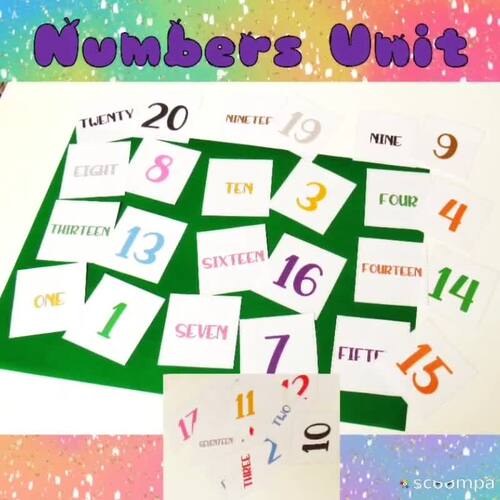 Pencil Number Cards 1–20 – Matching Cards, Spelling Bingo & Counting ...