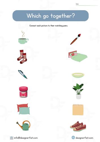 Autism Which go together Worksheet For Childs by Inclusive Learning Support