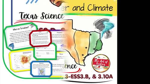 Weather and Climate 3rd Grade Texas Science 3-ESS2.D, 3-ESS3.B, & 3.10A