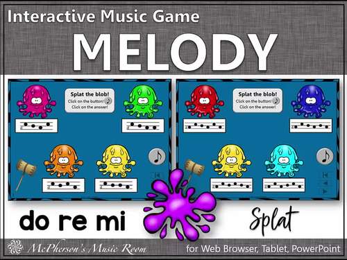 Solfege Do Re Mi Interactive Melody Game {Splat} by Linda McPherson