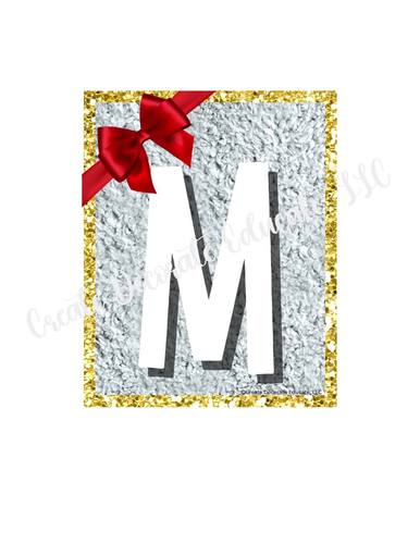 Christmas Bulletin Board | Winter Holidays | December Door Decor Editable