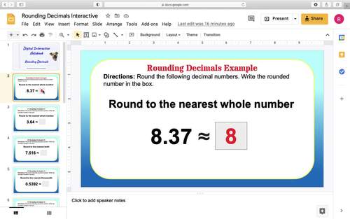 Rounding Decimals Digital Activity (Google Slides) by Reincke's ...