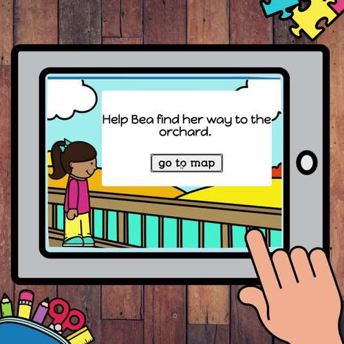 Visual Perception Maze Game Fall Edition BOOM CARDS by Teacher Janelle OT