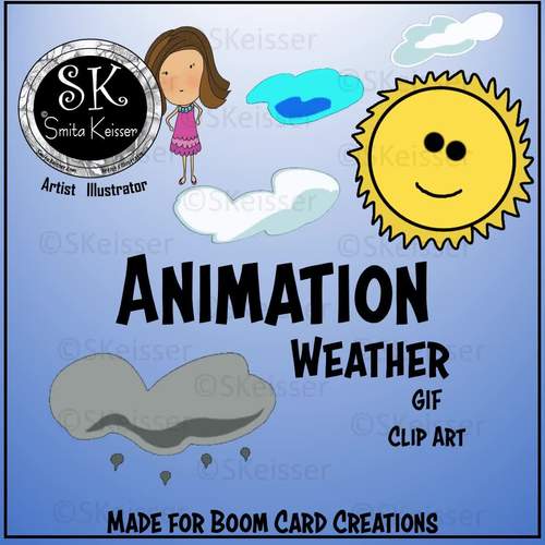 Weather Clip Art, Weather Animations GIF, Environment Graphics by Smita ...
