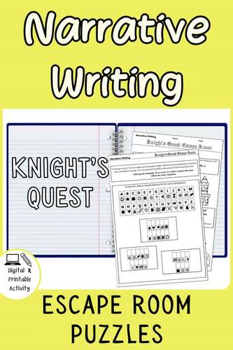 Medieval Europe Knight's Quest Narrative Writing Escape Room Middle ...