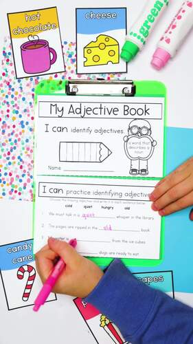 Adjectives Centers | Printables, Posters, Hands-On Activities for ...