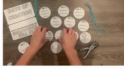 7 Days of Creation Mobile Craft, Printable Creation Story Bible ...