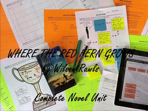 Where the Red Fern Grows Novel Unit with distance learning option by ...