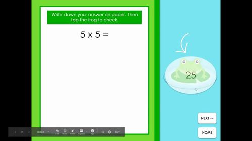 Multiplication Game for Fact Review | Frog Theme | TpT