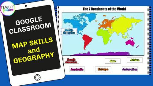 Map Skills Continents & Oceans U.S Regions Geography 2nd 3rd Grade ...